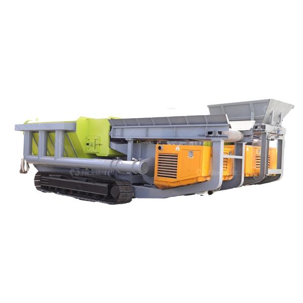 Quality Factory Sales Double Shaft Shredder Waste Metal Crawler Mounted Shredding for sale