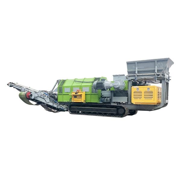 Quality Construction Waste Recycling and Crushing Waste Metal Crawler Mounted Shredding for sale