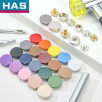 China Alloy Paint 15mm Snap Button Customized Flat Snap Buttons For Jackets for sale
