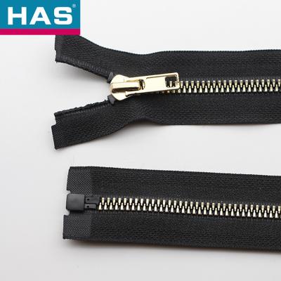 China 5# Plastic Zippers Maïs Tanden Open End Coat Zip Eco Friendly Te koop