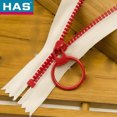 China Resin Handmade Zipper Nickel Free #10 Plastic Zipper Two Way for sale
