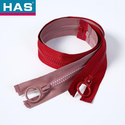 Cina Zipper di plastica liscia Chiuso / Chiuso Chiuso Chiuso Invisibile Rosso in vendita