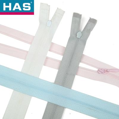 China 12 inch nylon rits gesloten einde nylon jas rits automatisch slot Te koop