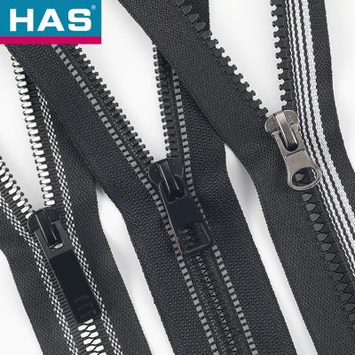 Cina N. 5 Plastico Chiusura a coda aperta Abbigliamento Giacca Abbigliamento sportivo Abbigliamento di carica Y Chiusura dentale in vendita