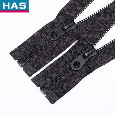 중국 옷이나 수하물용 고대 구리 오픈 엔드 블랙 금속 지퍼 판매용