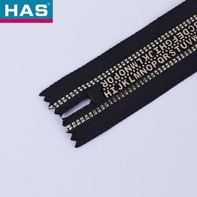 China Leichter offener Tail-Harz-Reißverschluss mit runder Legierungsring, goldbeschichtet, für Kleidung und Hosen Muster zu verkaufen