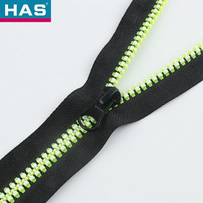 중국 자켓, 여행 가방, 데님 바지용 투톤 오일 레진 지퍼 플라스틱 풀러 판매용