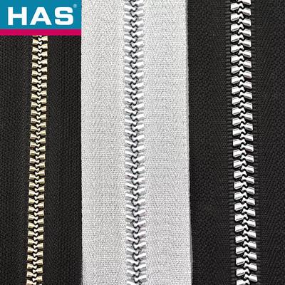 China #3 Dynamischer zweifarbiger Offener Kunststoffverschluss für Bekleidung und Taschen zu verkaufen