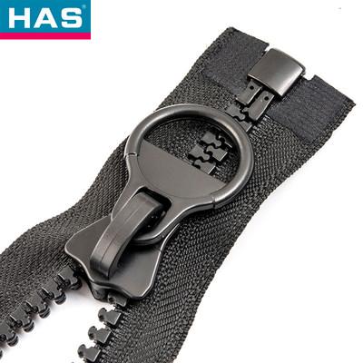 중국 수지 거친 이빨 플라스틱 지퍼, 의류용 앞 플래킷 스트립, 플라스틱 샘플 판매용