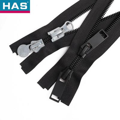 China Tape Polyester Dubbele Trekker Resin Rits Met Maïstandjes En Dubbele Opening Staart Aanpassing Aangepast Logo En Kleur Te koop