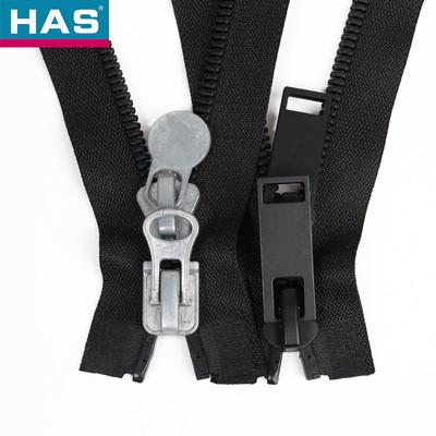 China Tape Polyester Dubbele Trekker Resin Rits Met Maïstandjes En Dubbele Opening Staart Aanpassing Aangepast Logo En Kleur Te koop