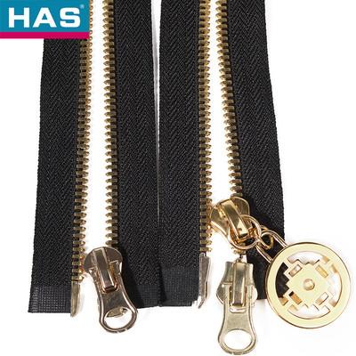 중국 금 의류 또는 가방 금속 지퍼 황동 옥수수 이빨 지퍼 잠금 판매용