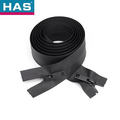 Quality #8 #10 Black Nylon Waterproof Zipper Water Resistant Zipper For Waterproof for sale