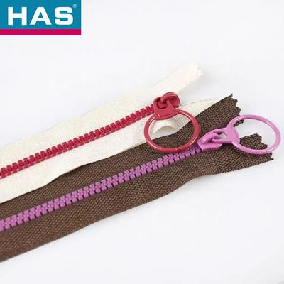 China Colorful Polyester Zippers Open End / Closed End  Zipper For Bags for sale