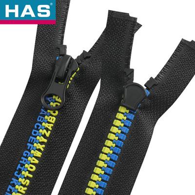 China #3 Cremallera de plástico ecológica para chaqueta, cremallera invisible suave, ligera en venta