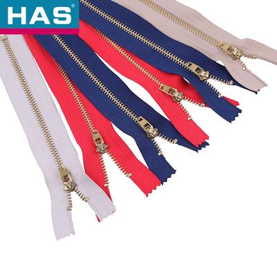 China Auto Lock Metal Zippers 4YG Roupas Zipper Personalizável Final Fechado à venda