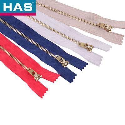 China Auto Lock Metal Zippers 4YG Roupas Zipper Personalizável Final Fechado à venda