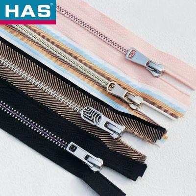 China #3 #5 #7 #8 #10 #12 Auto Lock Slider Metal Zippers Heavy Duty 2 Way Zippers for sale