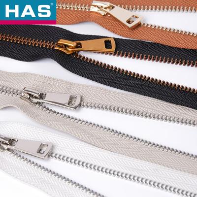 중국 #3 #5 #7 #8 #10 #12 의류 금속 지퍼 두 가지로 닫힌 끝 지퍼 판매용