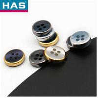 China Custom Plastic Buttons Durable Plain Black Button Hypoallergenic Various Sizes for sale