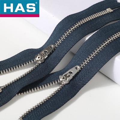 중국 # Y-빨 스테인리스 스틸 닫힌 끝 스프링 머리 지퍼 청바지 판매용