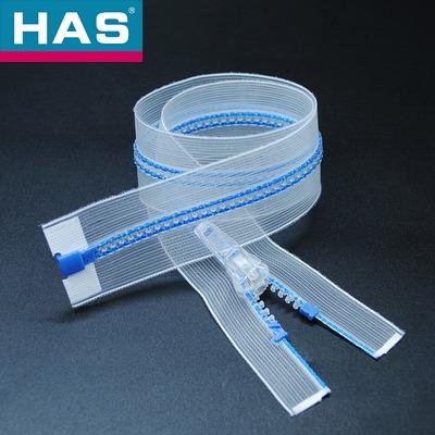 Cina #5 Resina Trasparente Blu 5-Numero Colore Cerniera a Coda Aperta con Linguetta per Abbigliamento in vendita