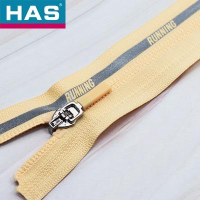 China #3 #5 Reflective Nylon Tape with Reverse Installation Open-End Zipper for Garment for sale