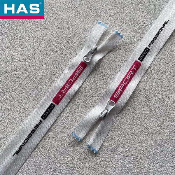 Quality #3 Nylon Reverse Wear Heat Transfer Self-Locking Zipper For Garment Or Bags for sale