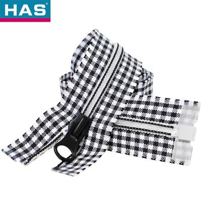 Cina #5 Chiusura con cerniera in nylon a scacchi in bianco e nero con estremità aperta per abbigliamento o bagagli in vendita