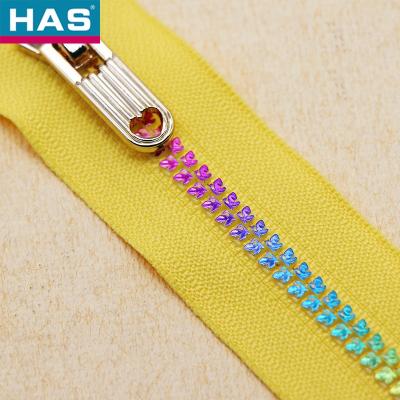 China #3 #5 #8 Butterfly-Tooth Coated Resin Zipper For Clothing Or Luggage for sale