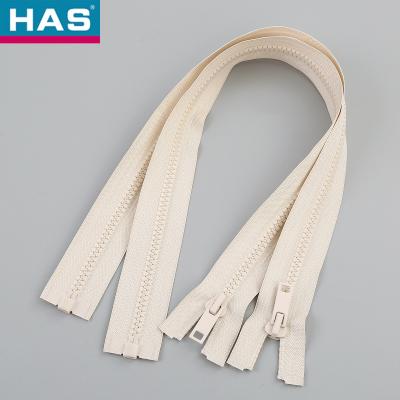 China Dentes de plástico customizado de resina de acabamento retangular de folha de fecho para equipamento de viagem ou roupas à venda