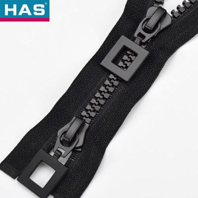 China #5 Hars Zelfsluitende Kunststof Ritssluiting Mode Open Ritssluiting Band Te koop