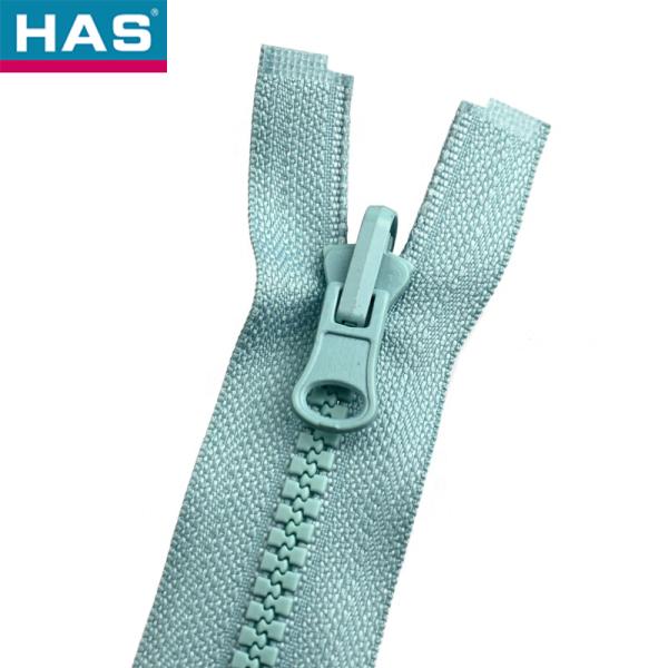 Quality #5 Custom Long Zipper Plastic Open End Jacket Resin Zipper for Garment for sale