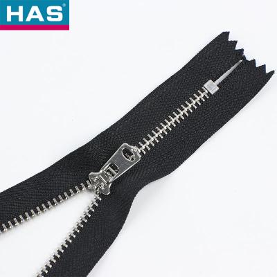 China #5 Aangepaste Roestvrijstalen Ritssluiting met Gesloten Einde en Y-Tanden voor Jeans Te koop
