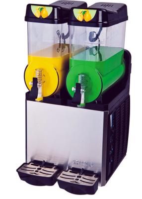 China Stainless Steel Slush Frozen Drink Machine Unique Style Double Cooling for sale
