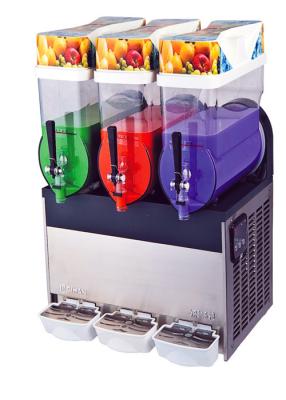 China Professional 3 Bowl Frozen Slush Machine , Air Cooling Slush Granita Machine for sale