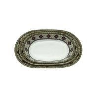 China Durable Melamine Camping Dinnerware Rectangle 9 Inch Melamine Plates SASO for sale