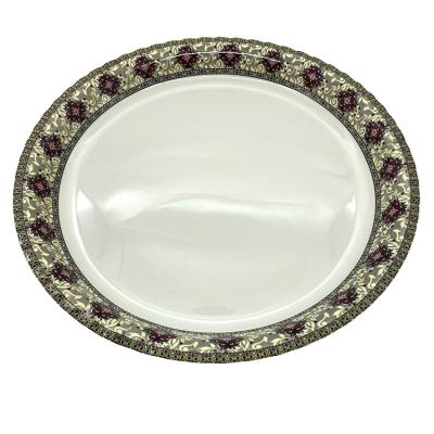China De duurzame Melamine plateert van de Restaurantlevering/Kras Bestand Dinerplaten BSCI Te koop