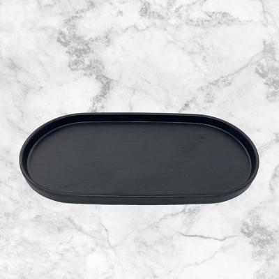Cina Piastrine ovali di forma della melammina di Matte Black di insalata del padellame a 11 pollici della piastrina in vendita