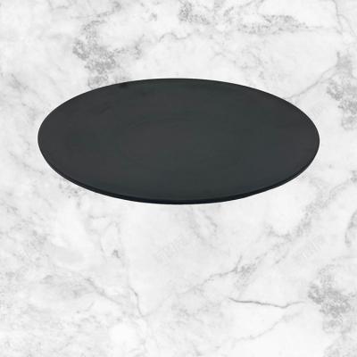 Cina Padellame dell'insieme della piastrina della melammina di Matte Black Round Plate Tasteless in vendita