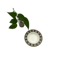 China Ripple Restaurant Melamine Salad Plate Dinnerware Durable Round for sale