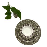 China Ripple Restaurant Melamine Salad Plate Dinnerware Durable Round for sale