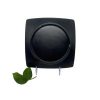 China Matte Black Beach Melamine Plates Square Dinnerware Anti Scratch for sale