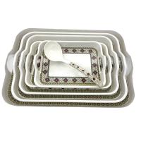 China 15'' Restaurant Melamine Serving Tray Dinnerware Durable 531 Series for sale