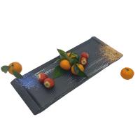 China Unique Melamine Dinner Plates Restaurant Rectangle Anti Scratch for sale