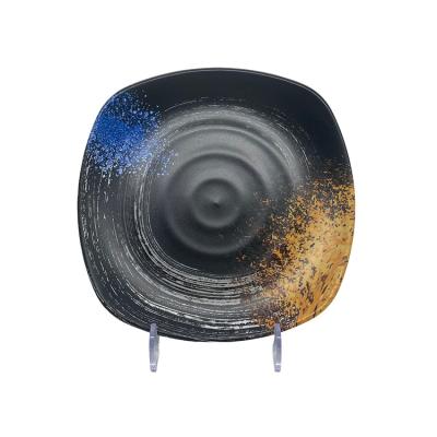 China 8.8“ het Diner van de Douanemelamine plateert Vierkante Vaatwerk Antikras Te koop