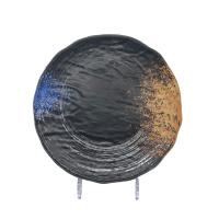 China Round 12 Inch Melamine Picnic Plates Dinnerware Galaxy Pattern for sale