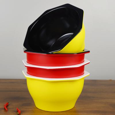 China China Melamine  Plastic Plates with/without Pattern in Double Color Plates for Restaurant à venda