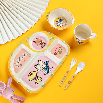 Cina Lead Free Melamine Dinnerware Sets Child Tableware Sets Toxic Free Safe in vendita