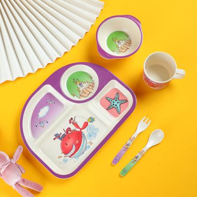 Cina Lead Free Melamine Dinnerware Sets Child Tableware Sets Toxic Free Safe in vendita